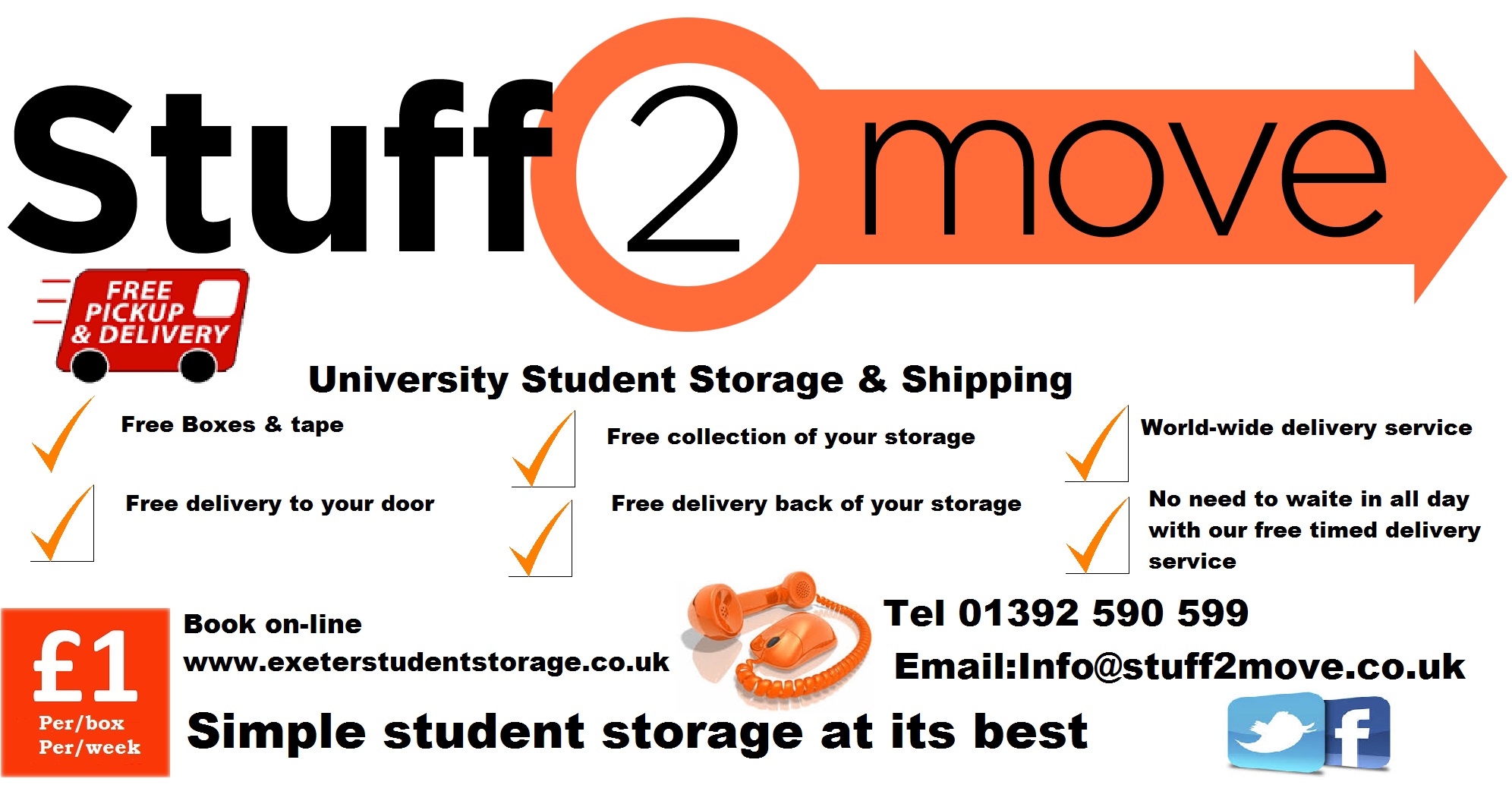 Exeter Student Storage – Stuff2Move